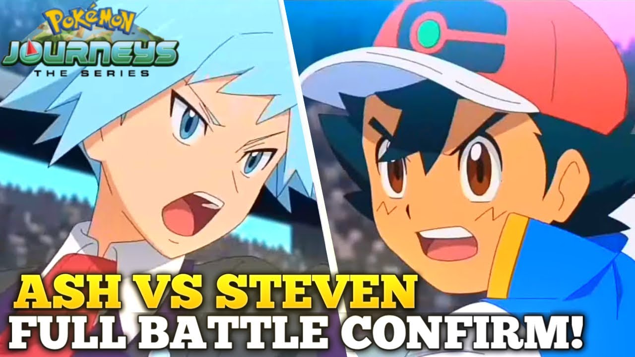 Master 8 : Ash vs Steven full battle || Ash going in semi final || Ash ...