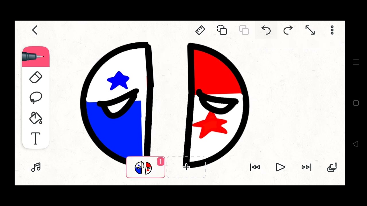 How to drawing countryballs correctly Panama - YouTube