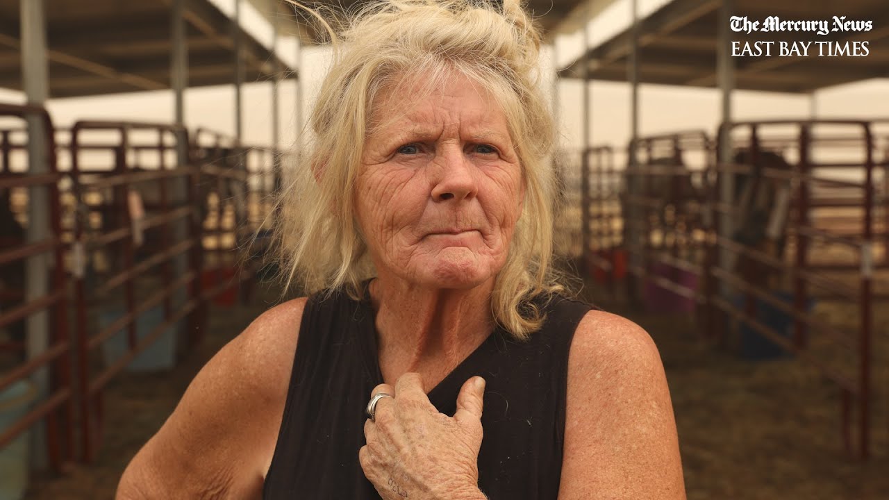 Cathy Fallon leaving Paradise after Bear Fire evacuation, Camp Fire ...