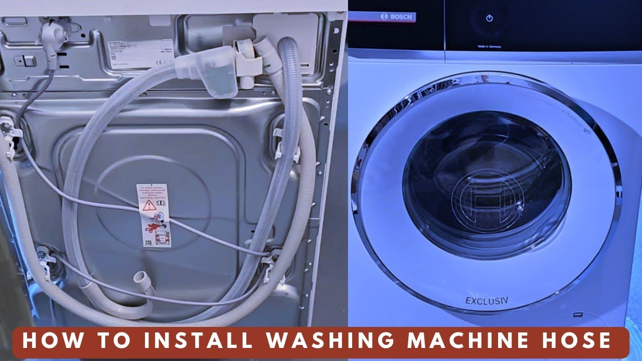 Washing machine hose Installation | How to install washing hose ...