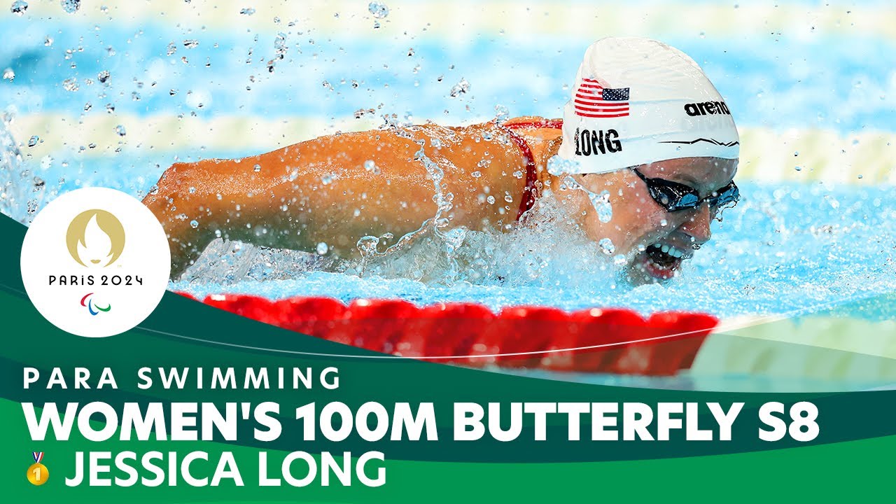 🏊‍♀️🔥 Legend Status! Jessica Long Grabs Gold in Women's 100m Butterfly ...