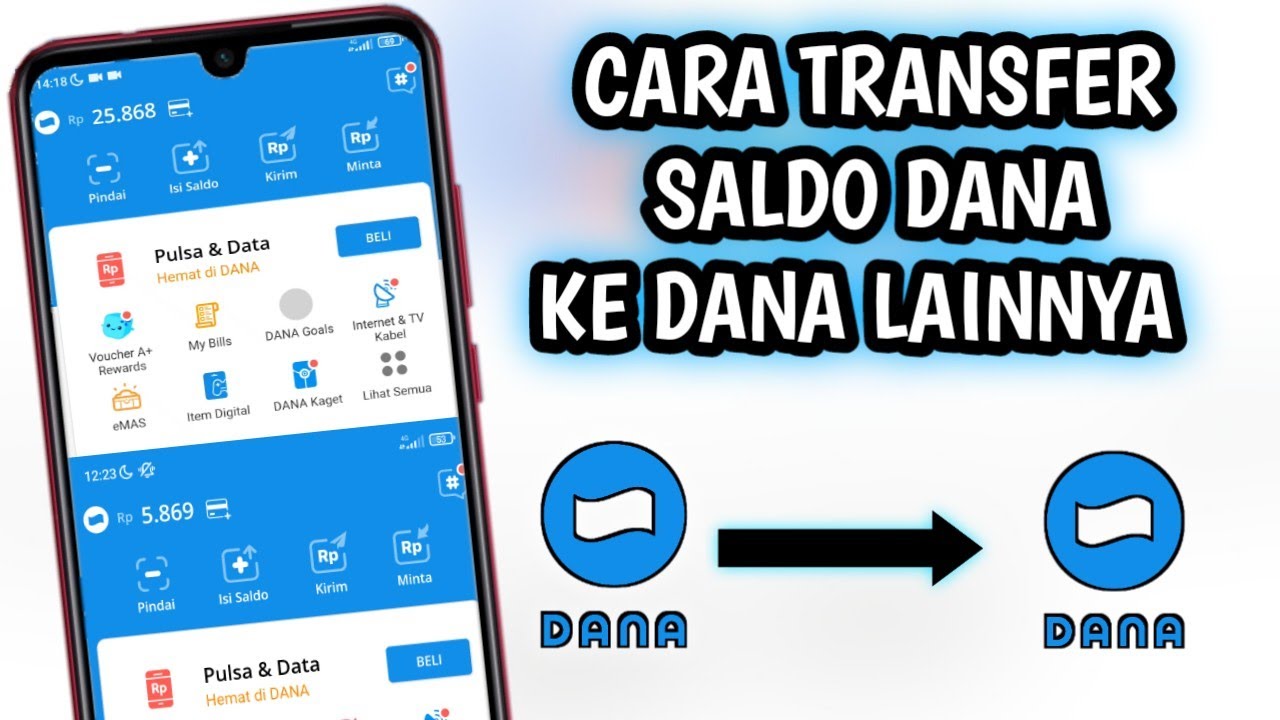 Cara Transfer Saldo DANA ke DANA Lainnya Terbaru 2022 - YouTube