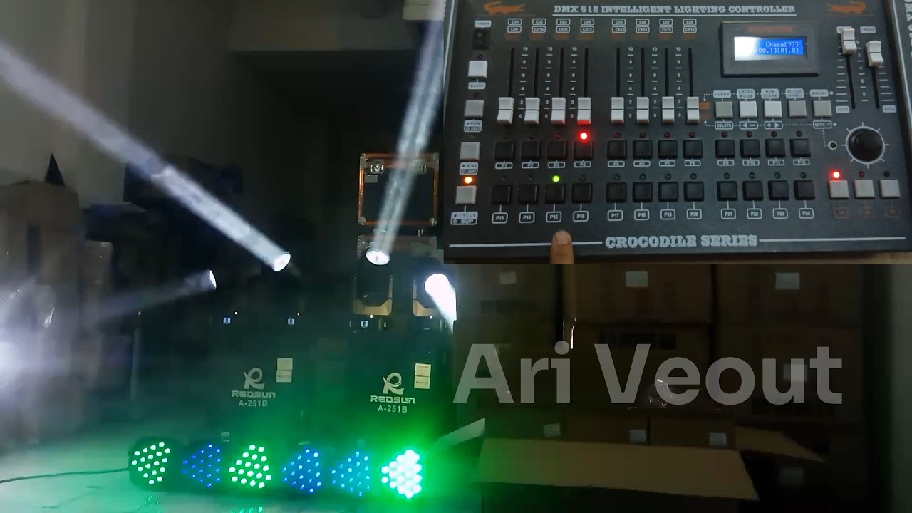 Tutorial membuat circle beam dan parled , dmx crcodile 2024 - YouTube