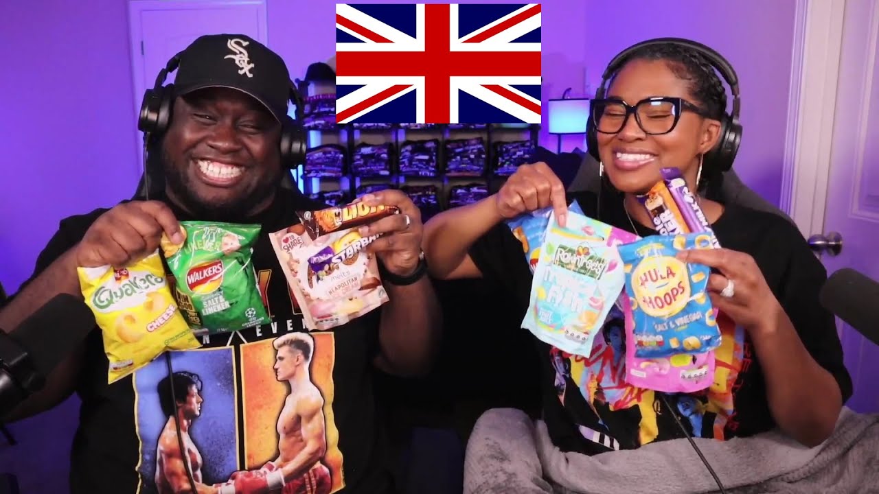 Kidd and Cee Try British Snacks - YouTube