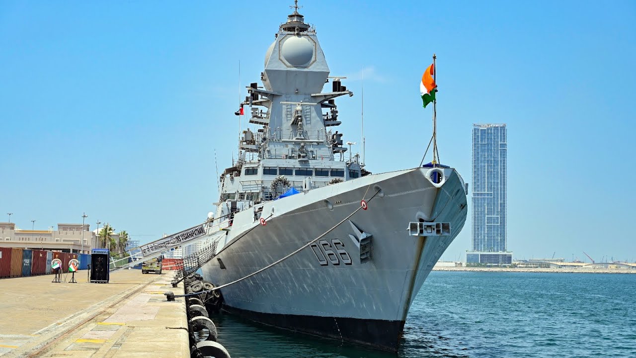 INS Visakhapatnam and INS Trikand to visit Port Rashid in Dubai - YouTube