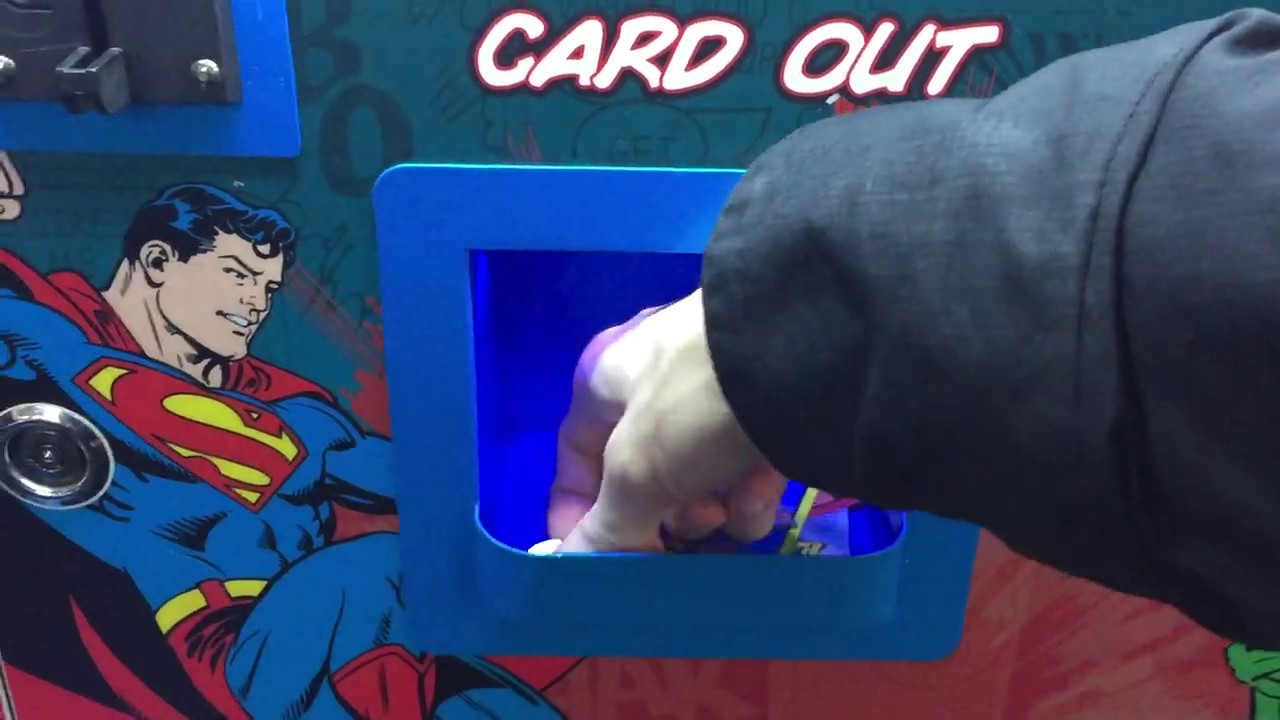 UK ARCADES COIN PUSHER TICKET REDEMPTION ARCADE MACHINE DC SUPERHEROES ...