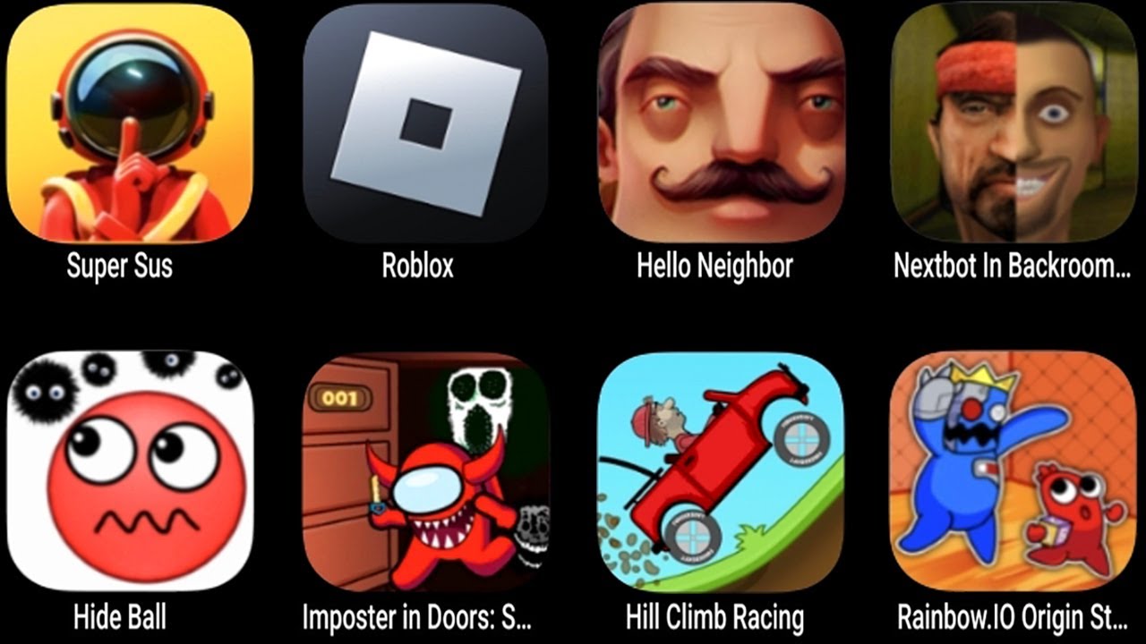 Super Sus,Roblox,Hello Neighbor,Nextbot In Backrooms Skibidi,Hide Ball ...