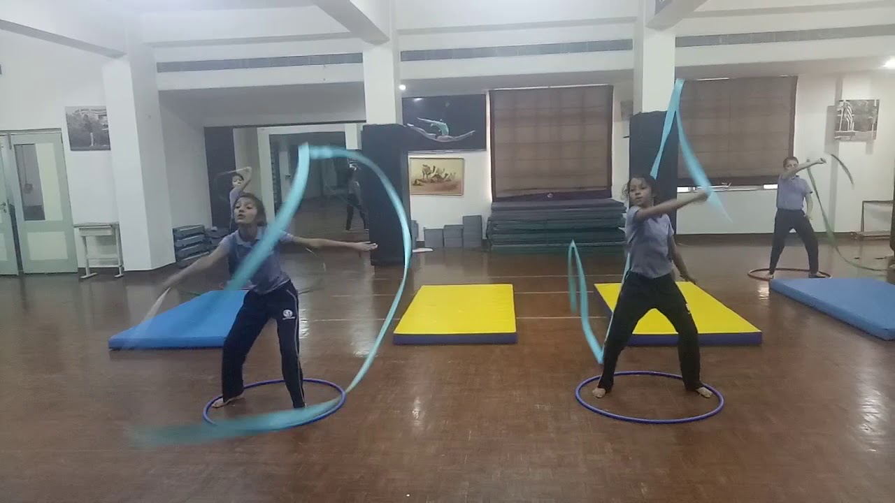 Basic Ribbon and Hoop Steps for beginner - YouTube