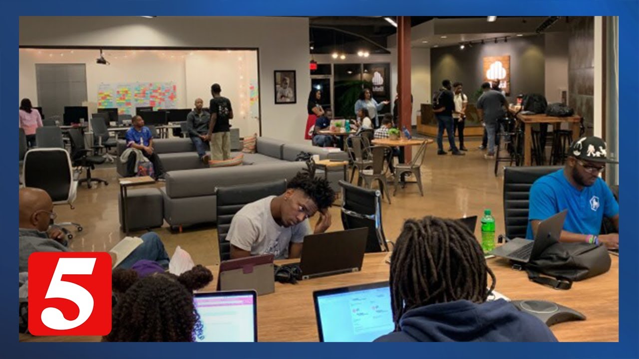 Black Codes Hackathon helps bring together people in tech - YouTube