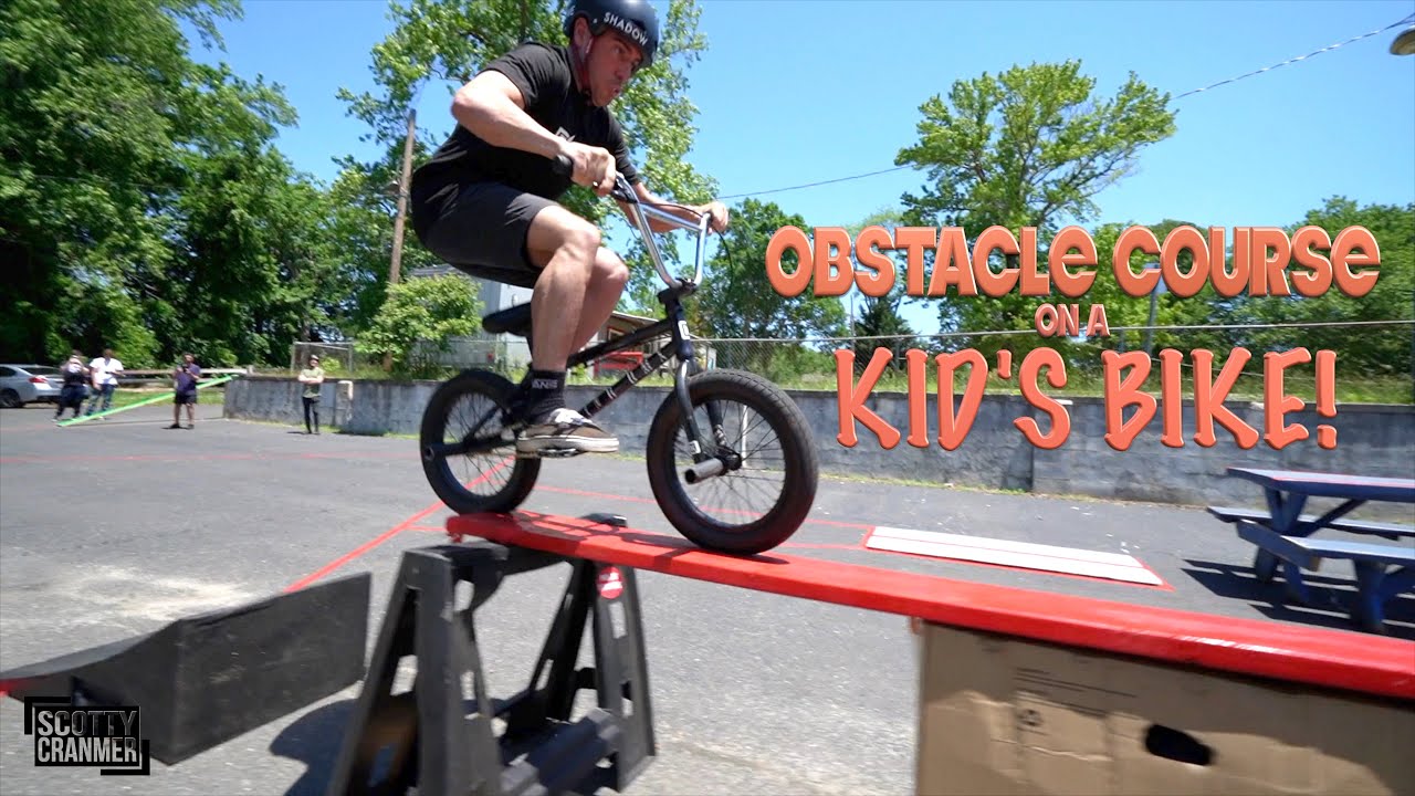 We Built A CRAZY Obstacle Course For Kid's Bikes! - YouTube