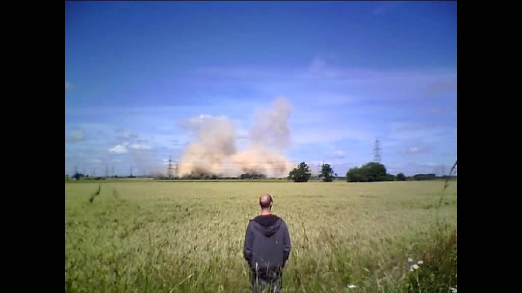 High Marnham Power Station Demolition - YouTube