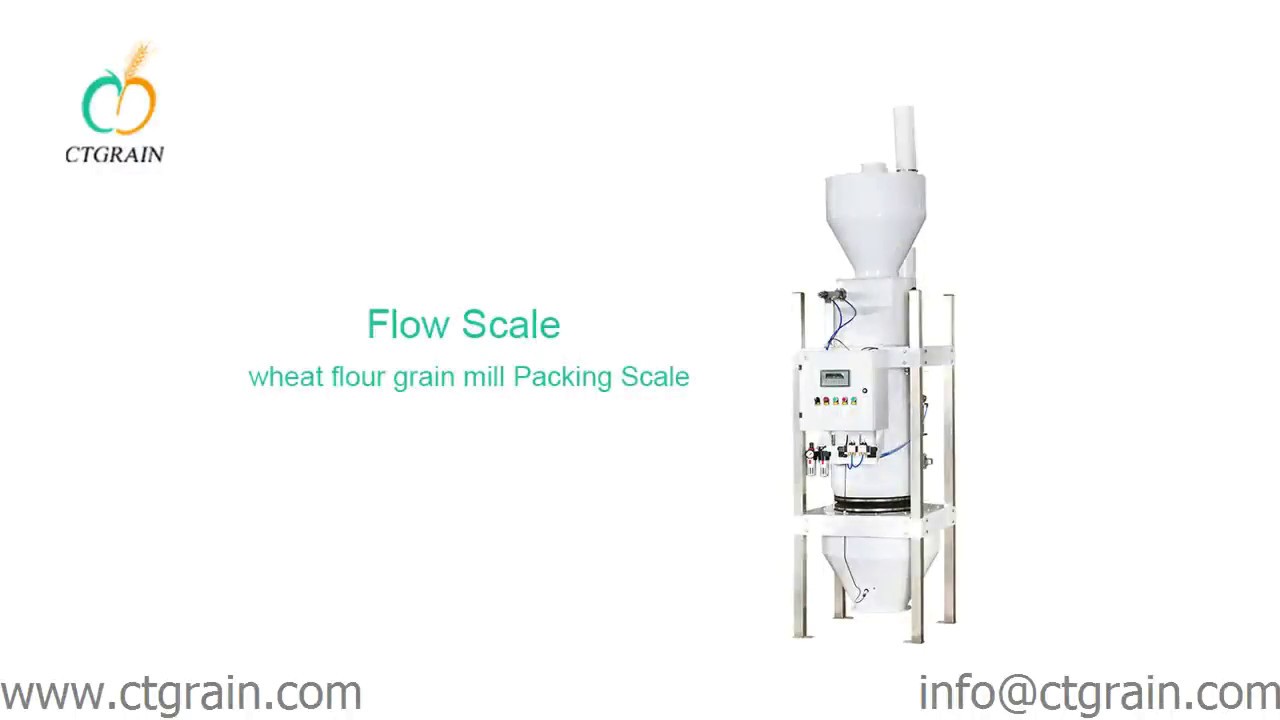 wheat flour grain mill Packing Scale,Flow Scale - YouTube
