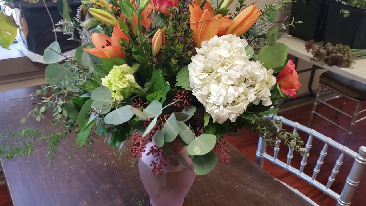 Vasing American School of Flower Design - YouTube