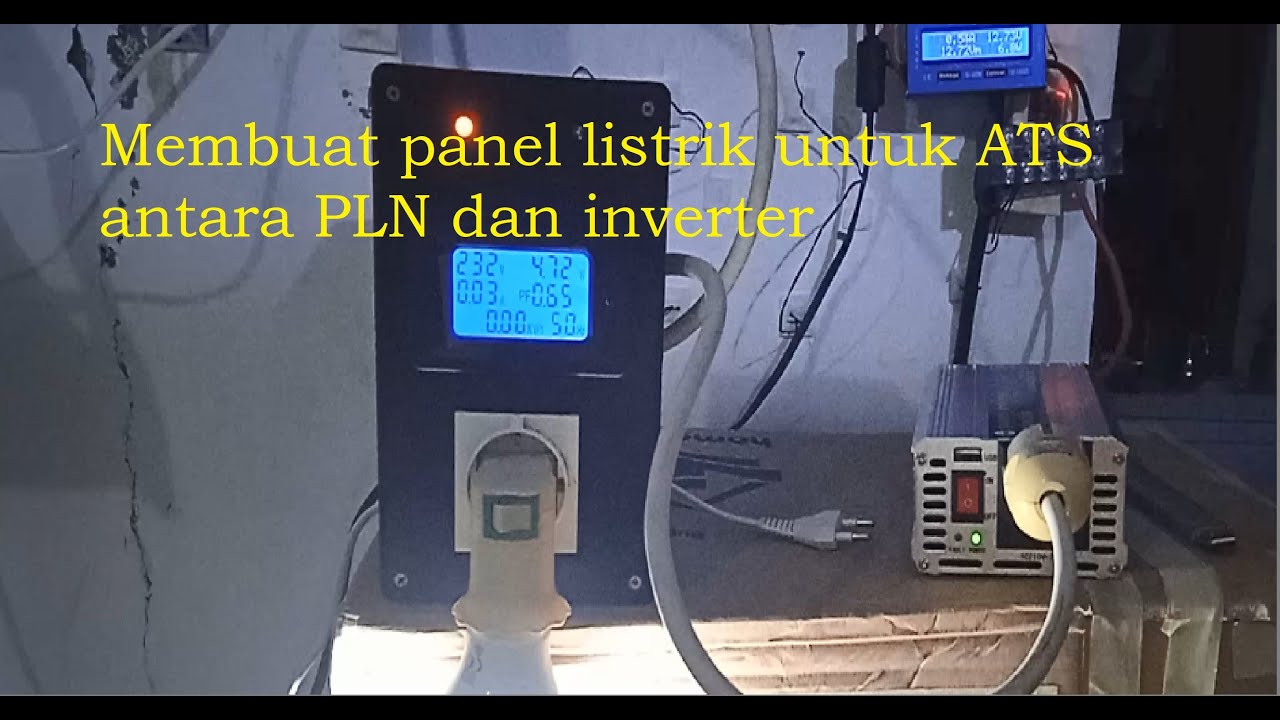 DIY membuat panel listrik untuk PLTS dan PLN biar menyala otomatis ...