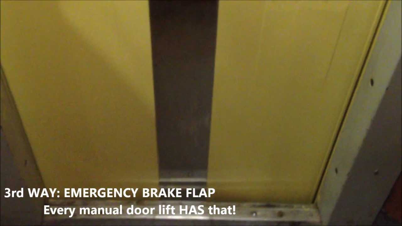 3 ways to stop manual door lift/elevator - YouTube