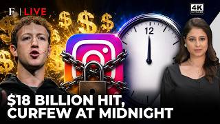 Meta's $18 Bn Settlement Brings Midnight Instagram & Facebook Curfew for Teens | Firstpost Live |4K