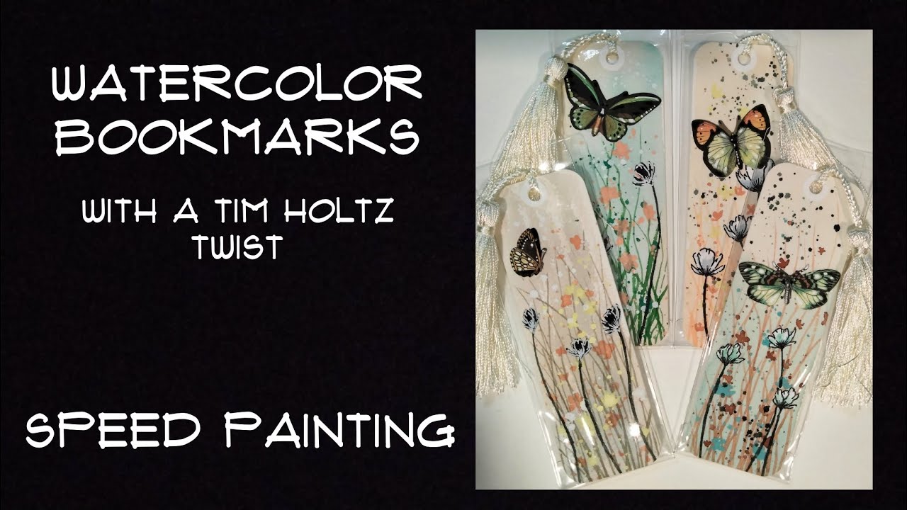*Re-Upload* Fun and Colorful Bookmark Speed Painting, Bugs Fixed - YouTube