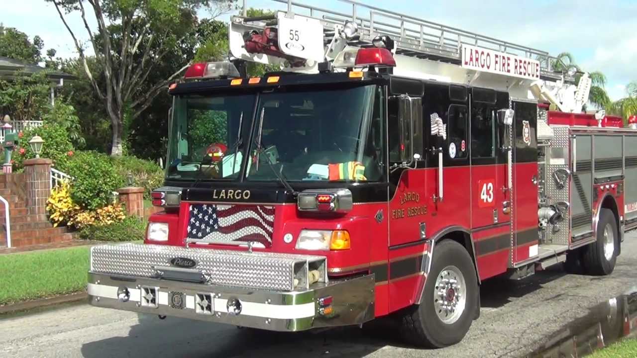 Largo Fire Rescue Engine 43 - YouTube