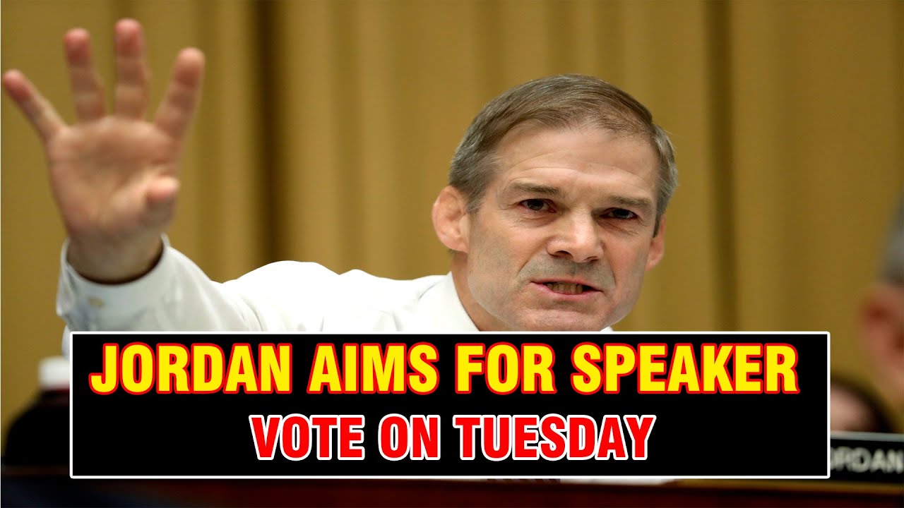 Jordan Aims For Speaker Vote On Tuesday, Wants To Unite The Conference ...