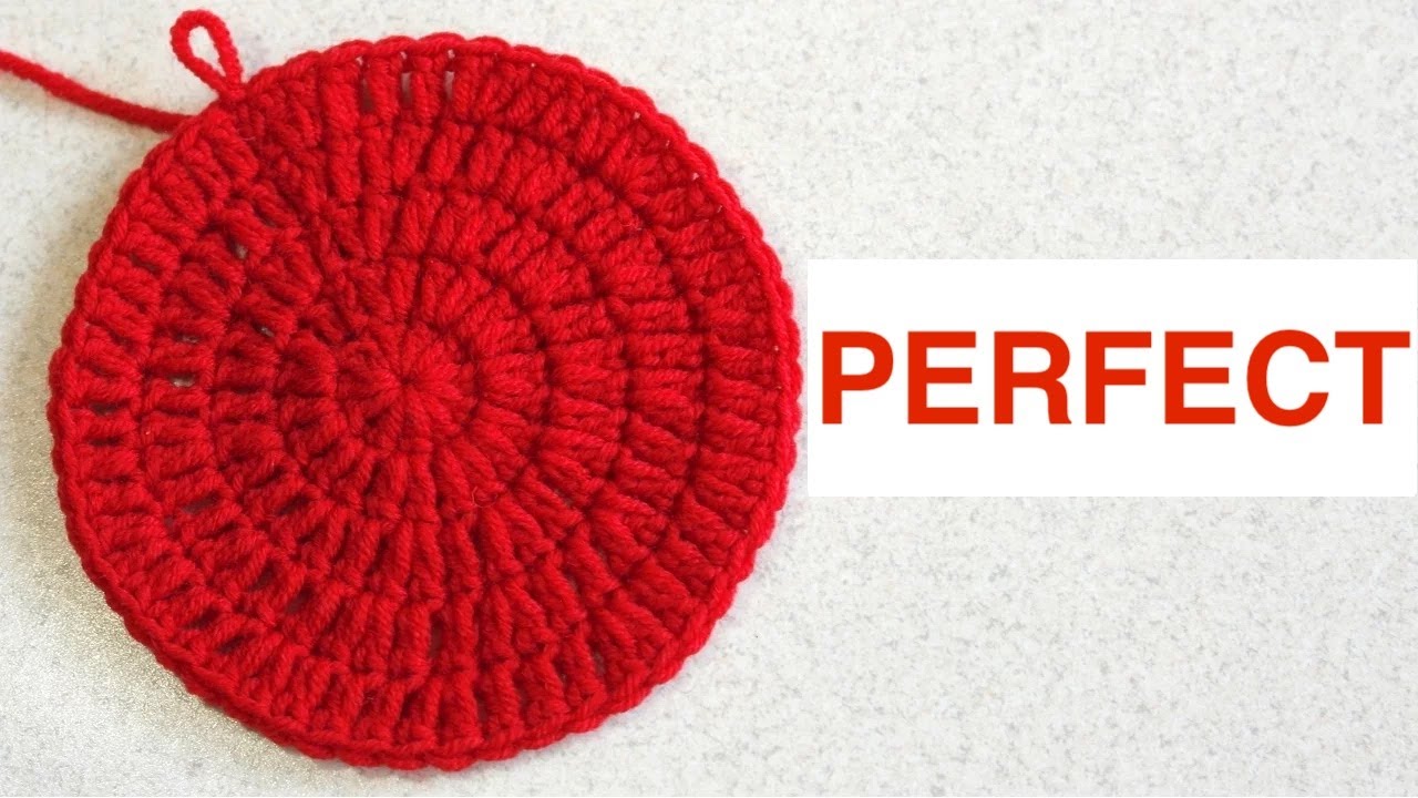 HOW to crochet the PERFECT CIRCLE. Detailed explanation - YouTube