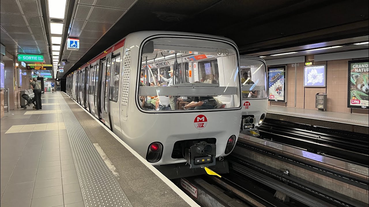 Métro de Lyon Ligne D (TCL) Compilation MPL85 - YouTube