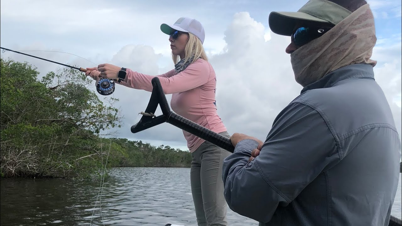 First Tarpon on a fly rod - YouTube
