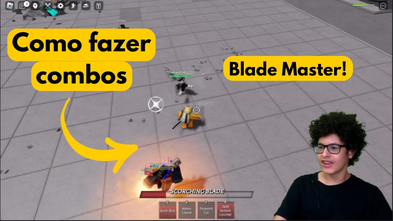 Combos com Blade Master - The strongest battlegrounds - YouTube