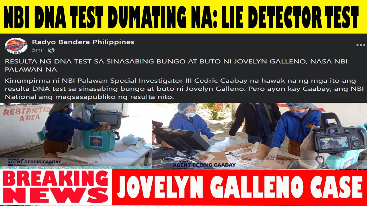 JOVELYN GALLENO CASE: SEPTEMBER 14: DNA DUMATING NA: - YouTube