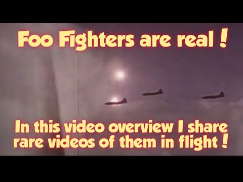 Foo Fighters were/are real and here's proof! UFO / UAP - YouTube