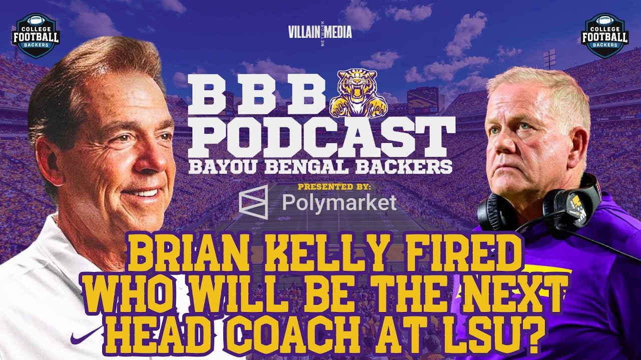 BRIAN KELLY FIRED! WHO WILL BE LSU'S NEW HEAD COACH? - YouTube