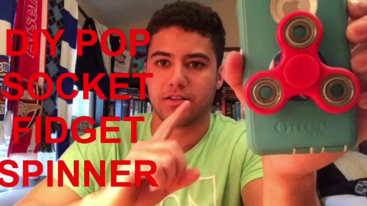 How To Make A Pop Socket Fidget Spinner - YouTube