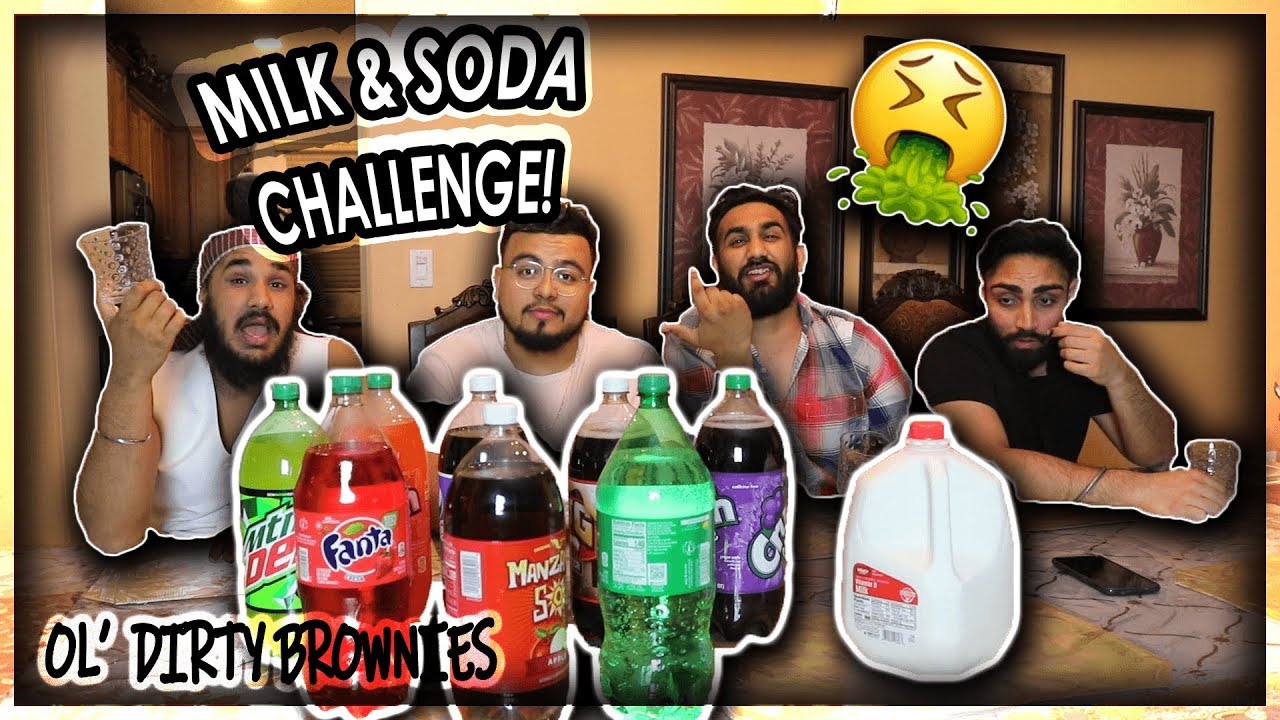 SODA AND MILK DRINK CHALLENGE (DOODH SODA) - YouTube