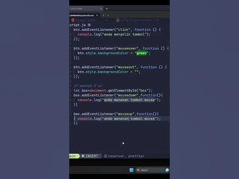 JAVASCRIPT MOUSE EVENTS - YouTube