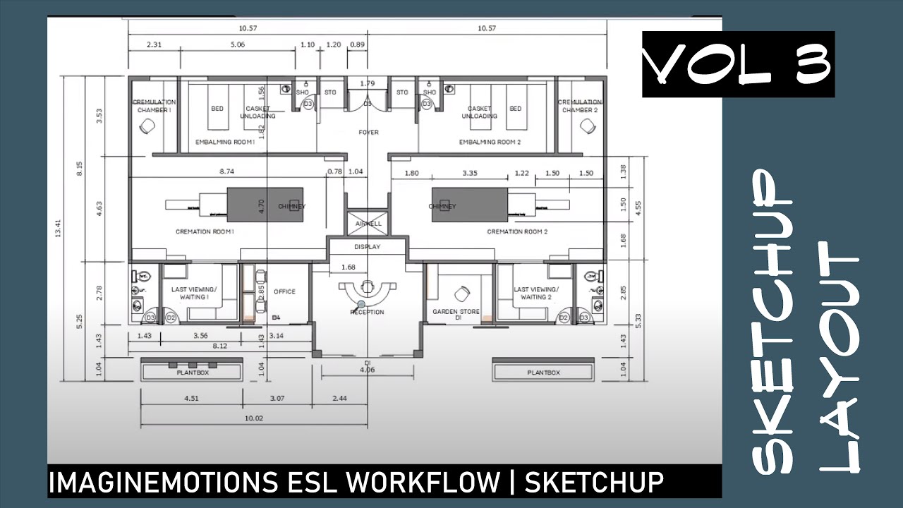 Sketchup Blueprint 12 - Crematorium Blueprint - YouTube