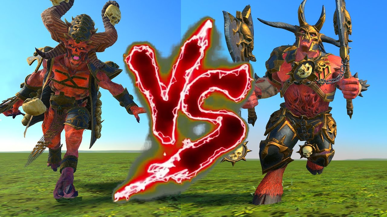 Skulltaker VS Skarr Bloodwrath. Total War Warhammer 3 - YouTube