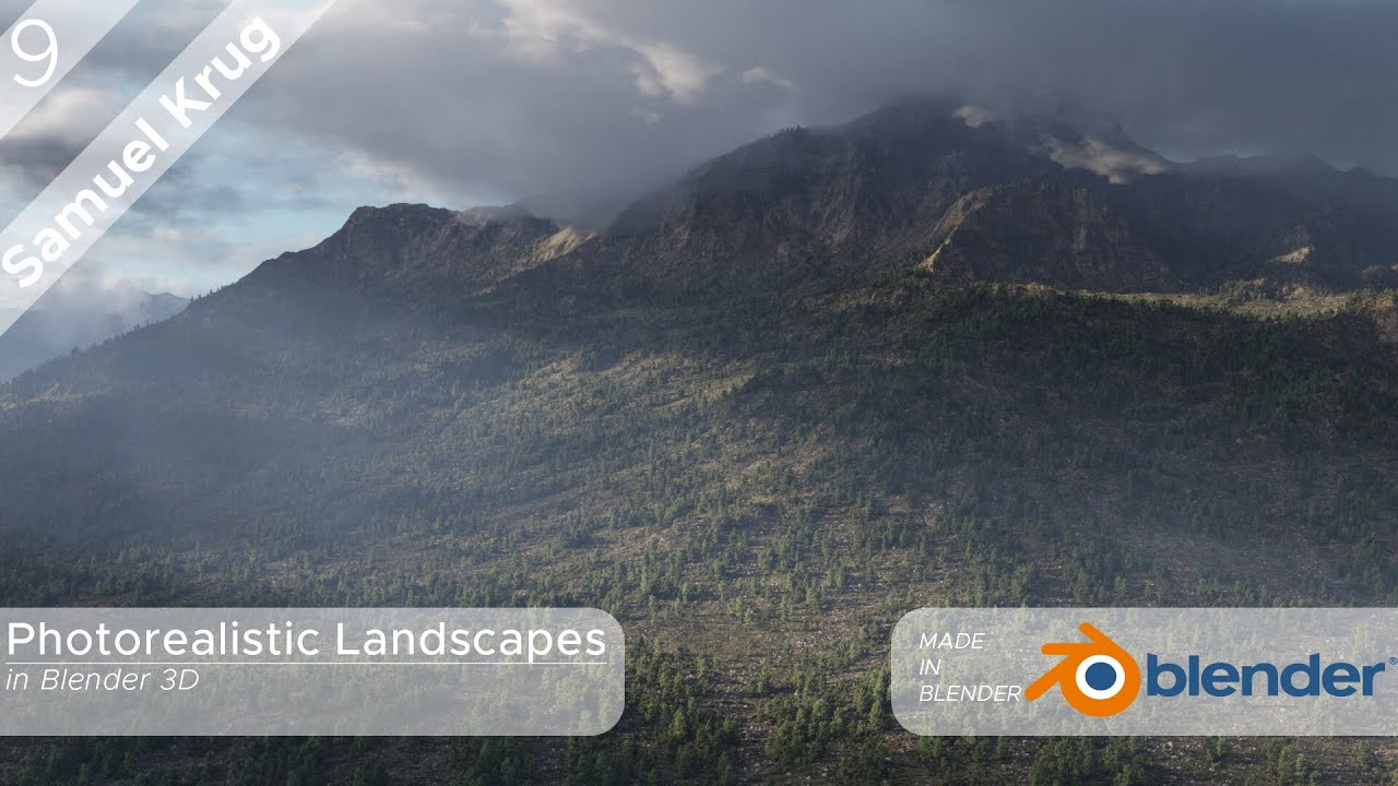 LIVE TUTORIAL: Working on Photoreal Landscapes in Blender 3D - YouTube