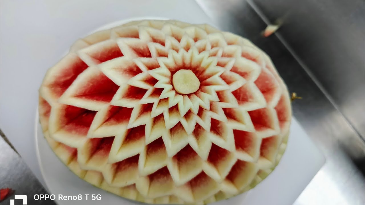 watermelon fruit carving //easy fruit design🍉🍉🍉 - YouTube