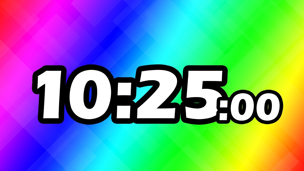 10 Minutes and 25 Second TIMER Countdown - YouTube