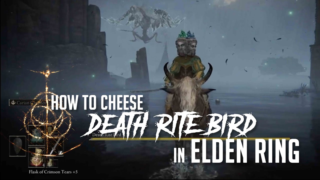 How to Cheese Death Rite Bird at Liurnia of the Lakes in Elden Ring ...