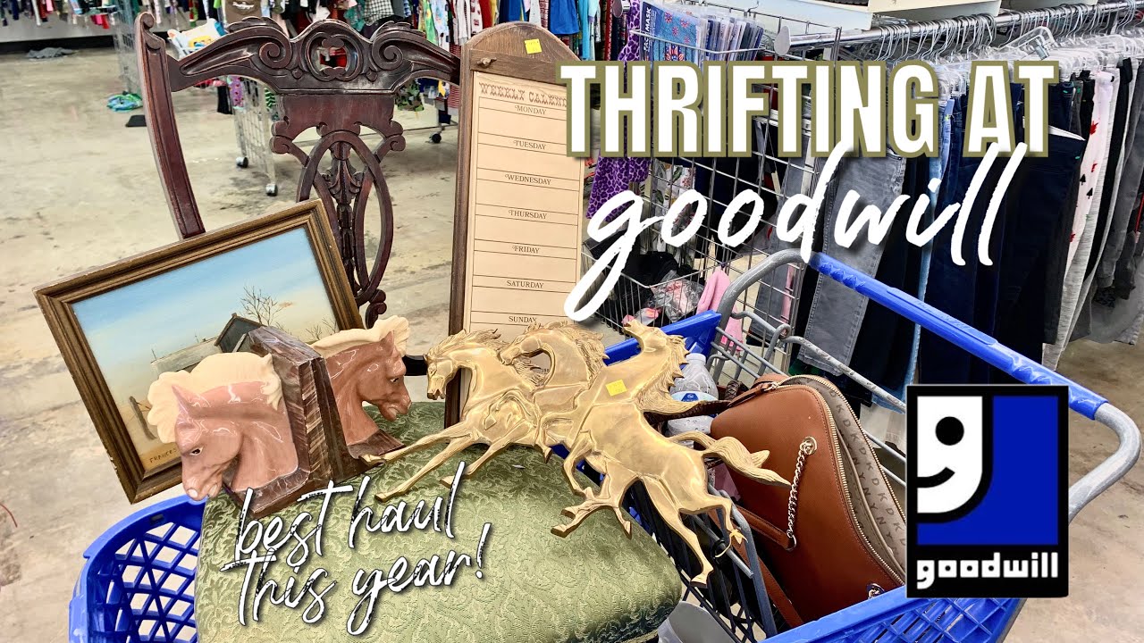 BEST HAUL THIS YEAR! THRIFT WITH ME AT GOODWILL FOR HOME DECOR ...