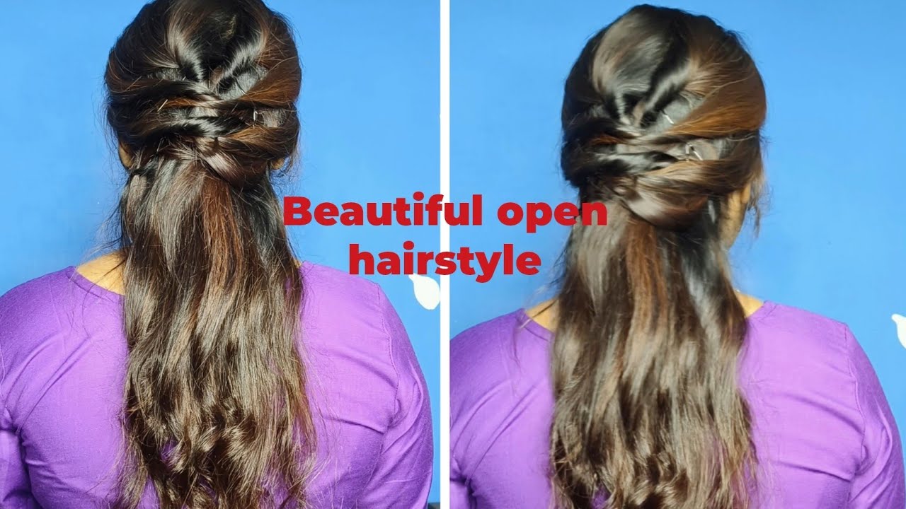 Open twist hairstyle/ open wedding hairstyle - YouTube