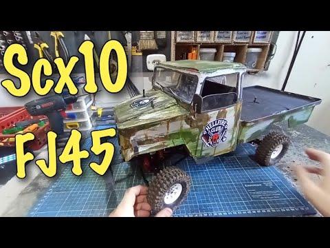 Crawler Scx10 FJ45 Custom Build Homemade - YouTube
