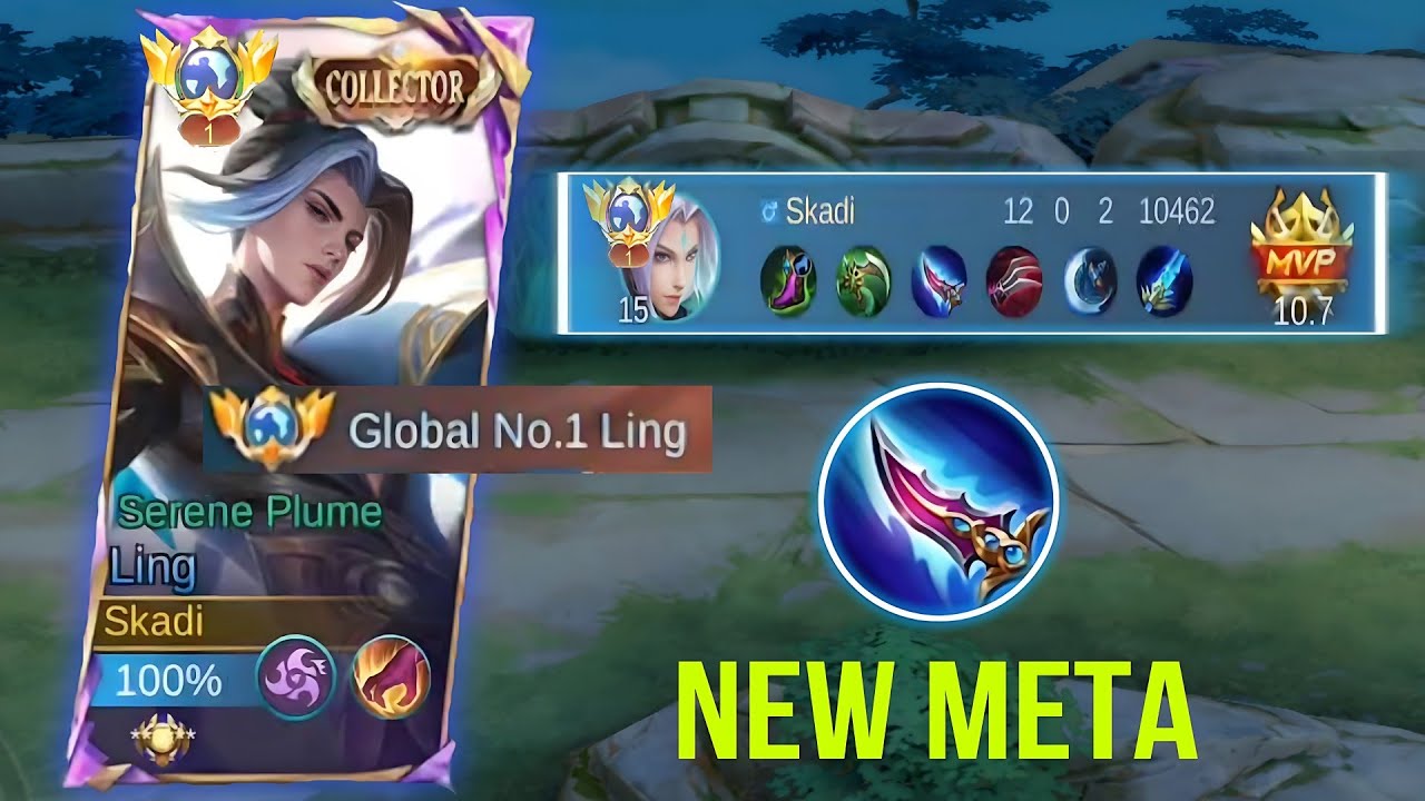 NEW META!!LING INSANE DAMAGE 1 HIT BUILD😱(FULL GAME PLAY)SOLO RANKED-MLBB - YouTube