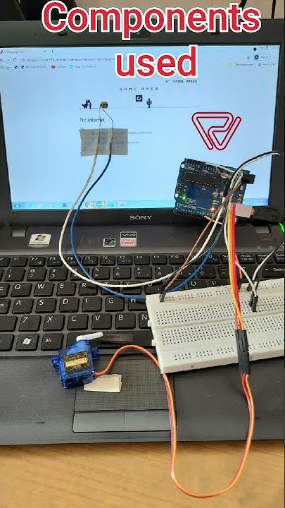 Google chrome Dinosaur game played by Arduino - YouTube