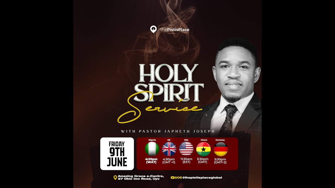 HOLY SPIRIT SERVICE | 9TH JUNE - YouTube