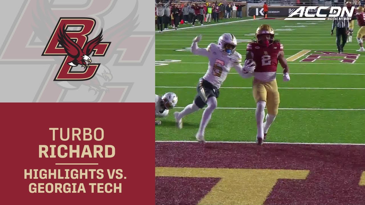 BC RB Turbo Richard Highlights vs. Georgia Tech - YouTube