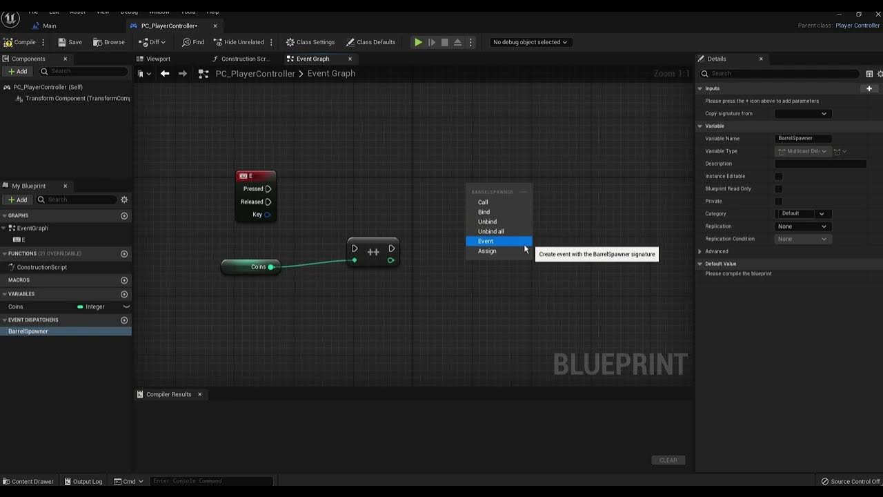 UE5 Blueprints Tutorial 052-3 Event Dispatchers, Call - YouTube