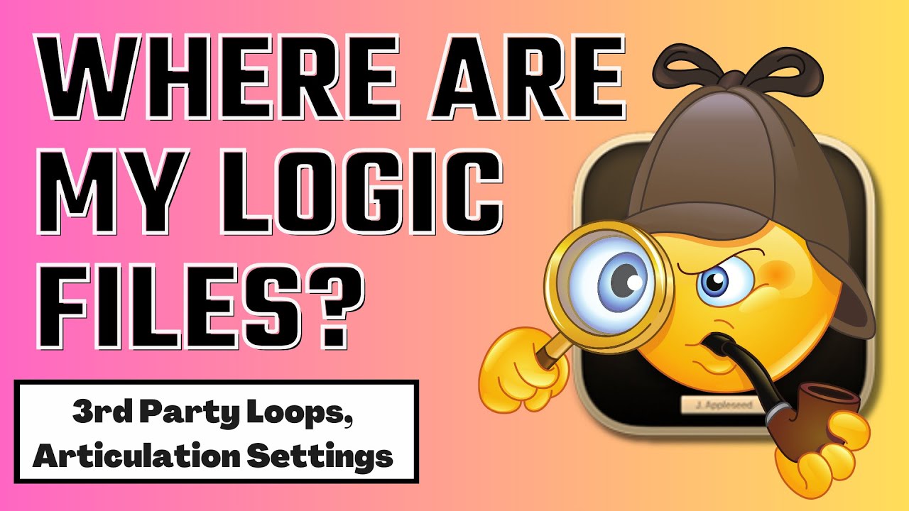 Where are My Logic Pro Files? 3rd Party Loops, Articulation Settings, Custom Icons - YouTube
