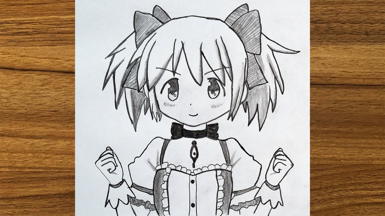 Easy Anime Drawing | How to draw Anime girl Step-by-Step | Anime ...