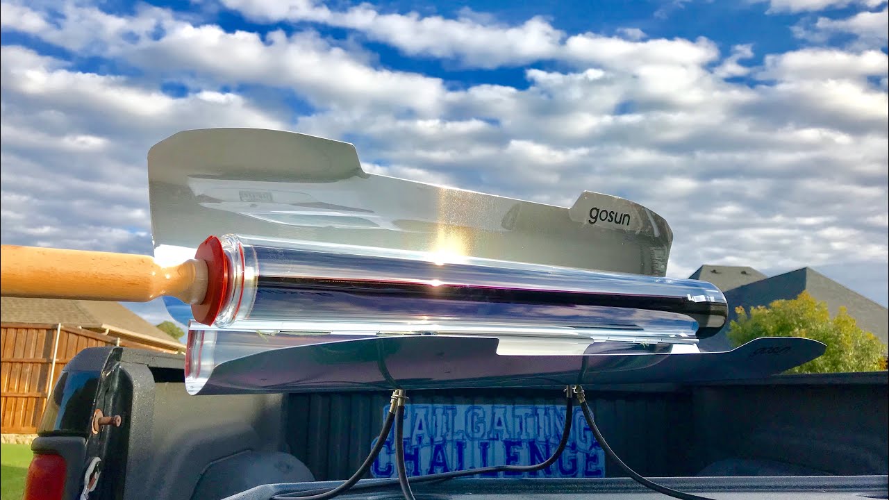 Solar powered grill - YouTube